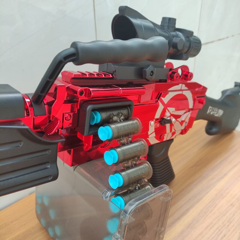 [Shell Ejection] M249 RED Gatling – EZtoys