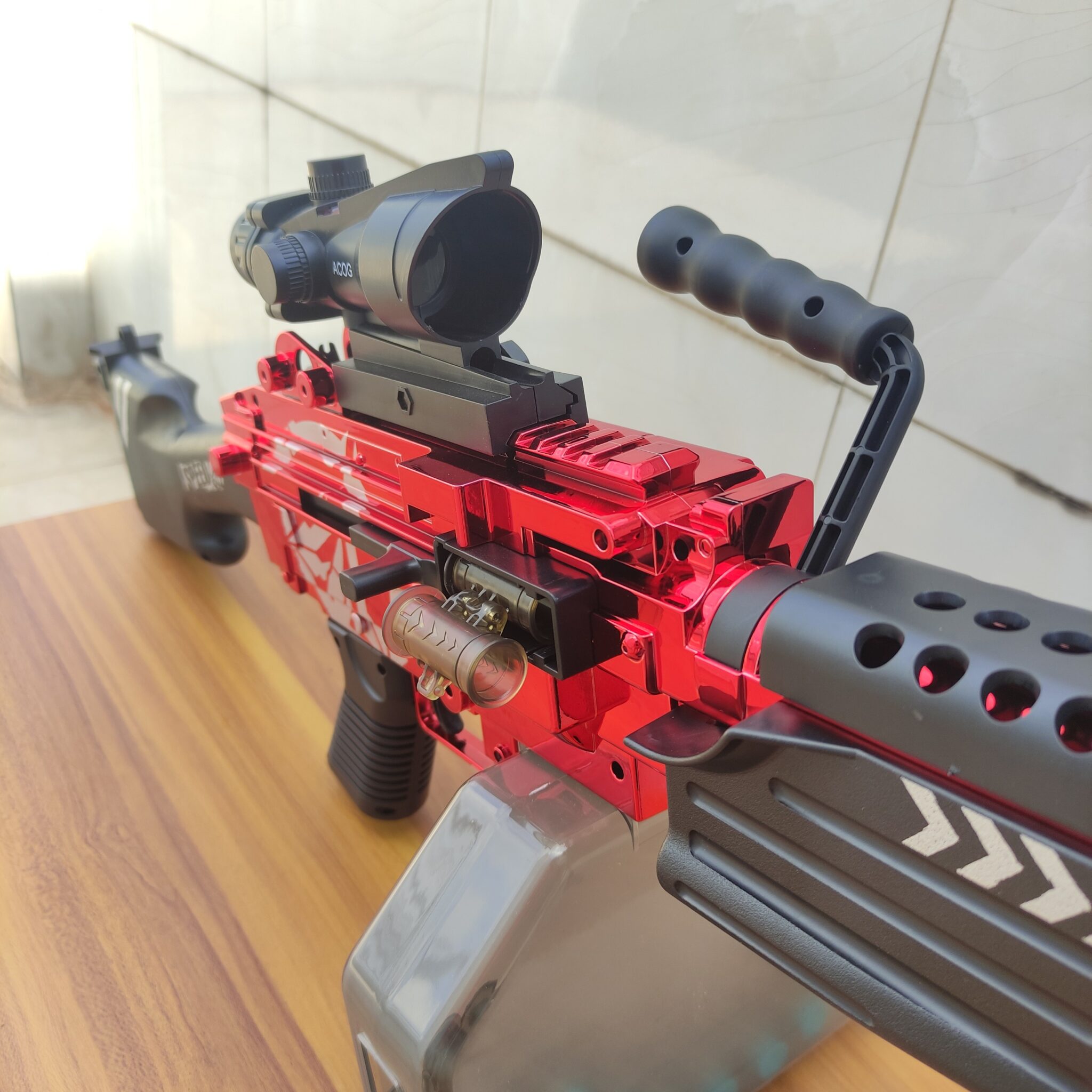 [Shell Ejection] M249 RED Gatling – EZtoys