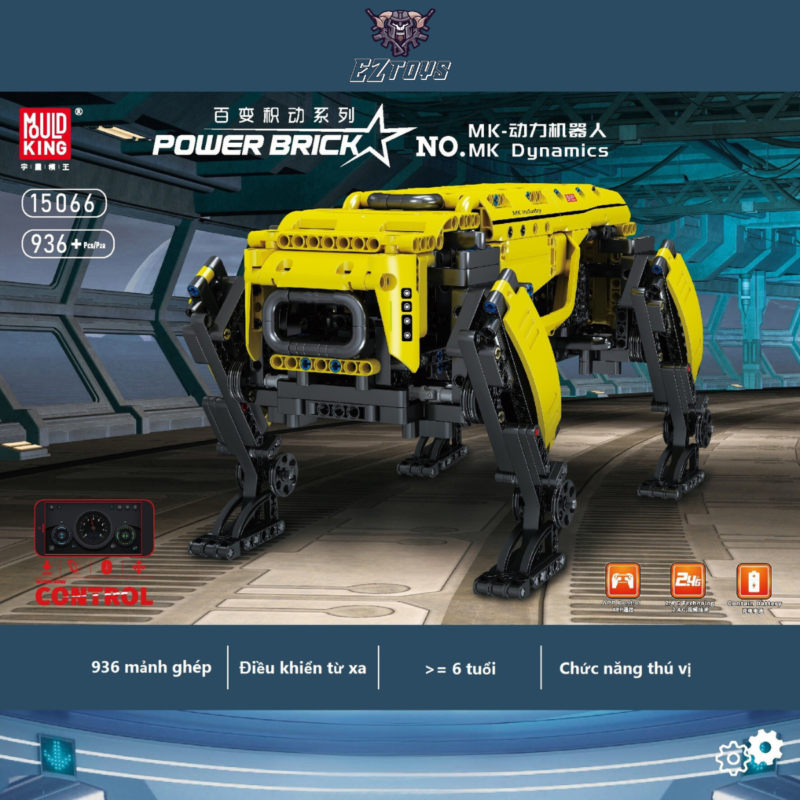 [Điều Khiển Từ Xa] Mô Hình Lắp Ráp Chó Robot MK Dynamics – EZtoys